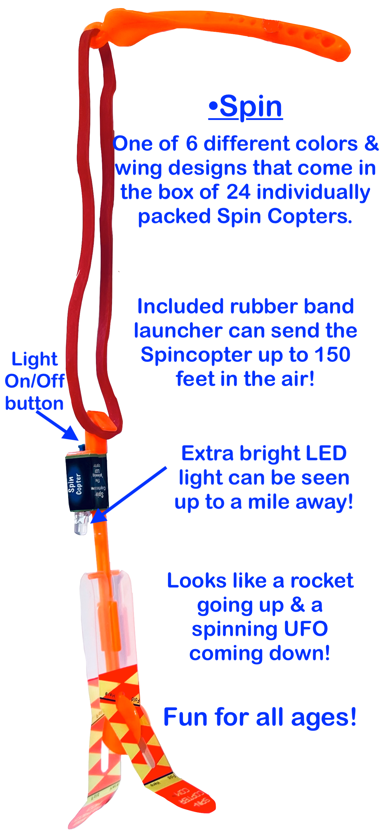 LED Spin Copter--Slingshot
