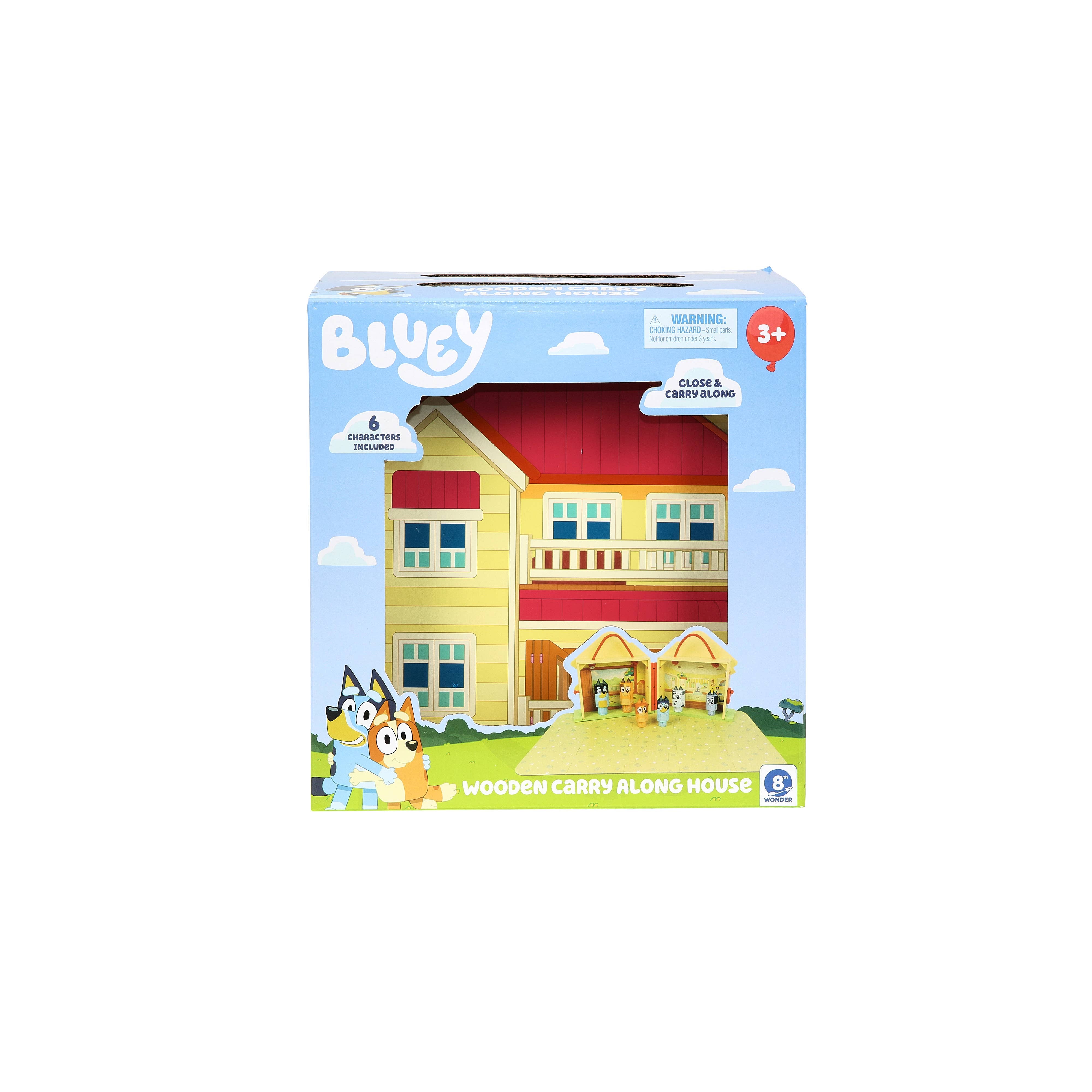 Moose Toys Bluey Wooden Carry Along House
